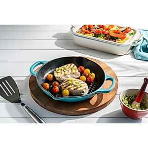 Le Creuset Enameled Cast Iron Signature Deep Round Grill, 9.75", Marseille