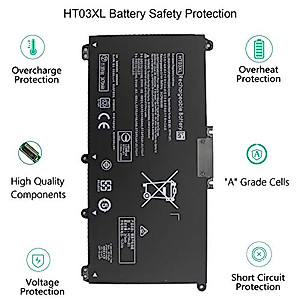 HT03XL L11119-855 Battery for HP Pavilion 14-CF 14-DK 15-CW 15-CR 15-DB 17-by 15-cs0xxx 15-da0xxx Series 14-dk1013dx 14-dq0011dx 15-cs1065cl 15-db0011dx 15-da012dx 15-da0014dx 17-by0053cl