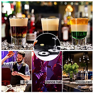 Harewu 3-Tier Bar Juice Cocktail Seasoning Box with Sponge，for Cocktails and Margarita Mixing,Salt and Sugar Containerfor Bar,Pub Party and Reception