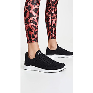 APL: Athletic Propulsion Labs Women's Techloom Wave Sneakers, Black/White, 6.5 Medium US