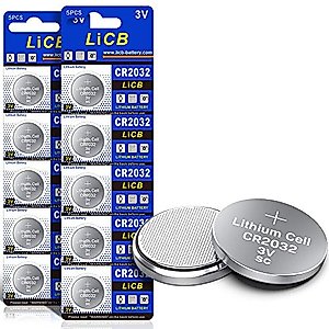 LiCB CR2032 3V Lithium Battery(10-Pack)