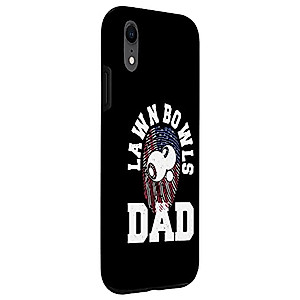 iPhone XR American Flag Fingerprint Patriotic Sports Lawn Bowls Dad Case