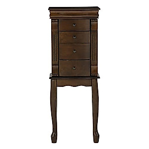 Powell Louis Philippe Jewelry Armoire, Walnut