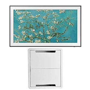 SAMSUNG QN55LS03BAFXZA 55" The Frame 4K UltraHD Smart QLED TV with a Sanus SA-IWB17-W1 17" TV Media in-Wall Box (2022)(USED)
