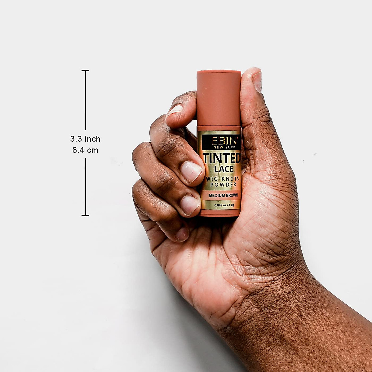 EBIN NEW YORK Tinted Lace Powder - Dark Brown, 1.2g | Long Lasting Formula, Matching Skin Tone, Natural Look