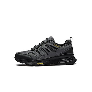 Skechers Men's Skech Air Envoy Oxford, Gray/Black, 9.5