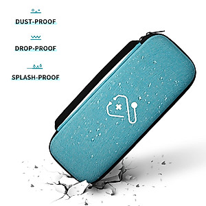 YINKE Stethoscope Case for 3M Littmann Classic III/Cardiology IV/Lightweight II S.E. & MDF Acoustica Stethoscope, Hard Organizer Storage Bag for Nurses and Doctors Accessory (Blue)