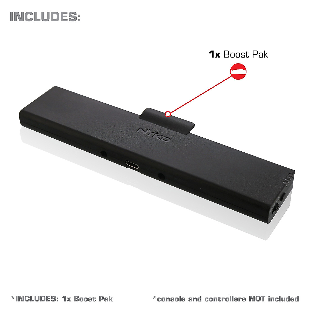 Nyko Boost Pak - Dockable 2500 mAh rechargeable battery pack for Nintendo Switch