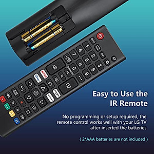 (Pack of 2) 2022 New Remote Control,for LG-TV-Remote,Compatible for LG UHD OLED QNED NanoCell 4K 8K Smart TV with Netflix, Prime Video, Disney, LG Channels Button