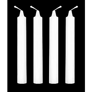 1 Box of 36 Household Utility Candles 6" x 3/4" (White)