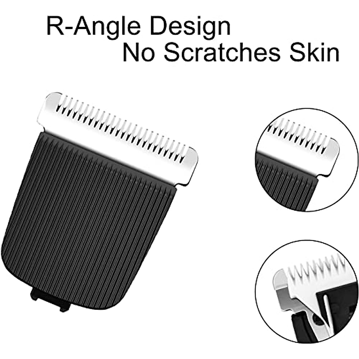 2 Pcs Replacement Blades for Manscapeed The Lawn Mower Electric Groin Hair Trimmer Blades, Hygienic Snap-In Replacement Blades Compatible with Manscaped Lawn Mower 4.0 3.0 2.0 Replaceable Blade, Black