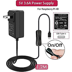 GeeekPi Starter Kit for Raspberry Pi 4 4GB, with Raspberry Pi 4, Case, 64GB Card, Card Reader, HDMI Cables and 18W USB C Power Supply