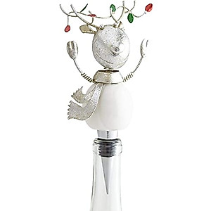 8" Christmas Reindeer Bobblehead Wine Bottle Stopper Pier 1
