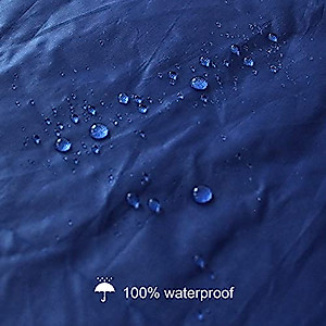 Crib Mattress Bag Waterproof Heavy Duty Crib Mattress Bag for Moving and Storage with Strong Zipper Reusable Crib Mattress Cover for Storage House Moving, Navy