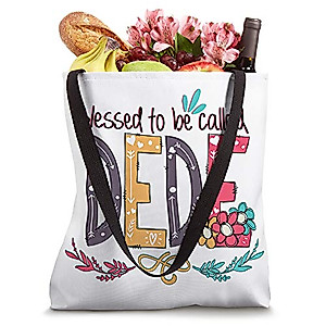 Blessed to be called Dede Colorful funny Grandma christmas Tote Bag