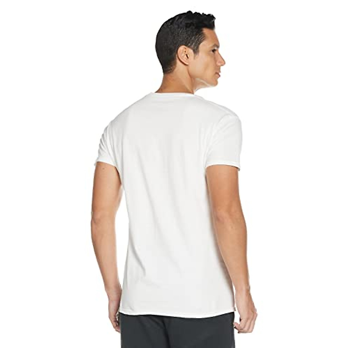 Hanes Ultimate Men's Tagless Ultra Soft V-Neck Tee-Multiple Packs Available, White-3 Pack, XX-Large