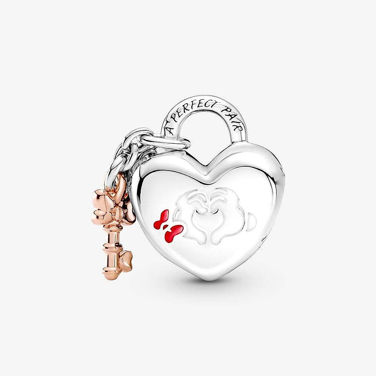 Meteor Crush Mouse Love Dangle Charm 925 Sterling Silver Bead for Pandora Bracelets