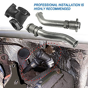 JDMSPEED New Turbo Diesel With Hardware Bellowed Up Pipe Kit Replacement For Ford F250 F350 F450 F550 Super Duty 7.3L 1999-2003 Replace F4TZ6K854F F4TZ6K854C F81Z6K854EA 679-005