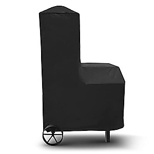 STARTWO Offset Smoker Cover,Waterproof Longhorn Grill Cover,Windproof BBQ Cover,UV Protecting Longhorn Smoker Cover for Oklahoma Joe's and Rivergrille Rustler Vertical,43LX29WX67H inches