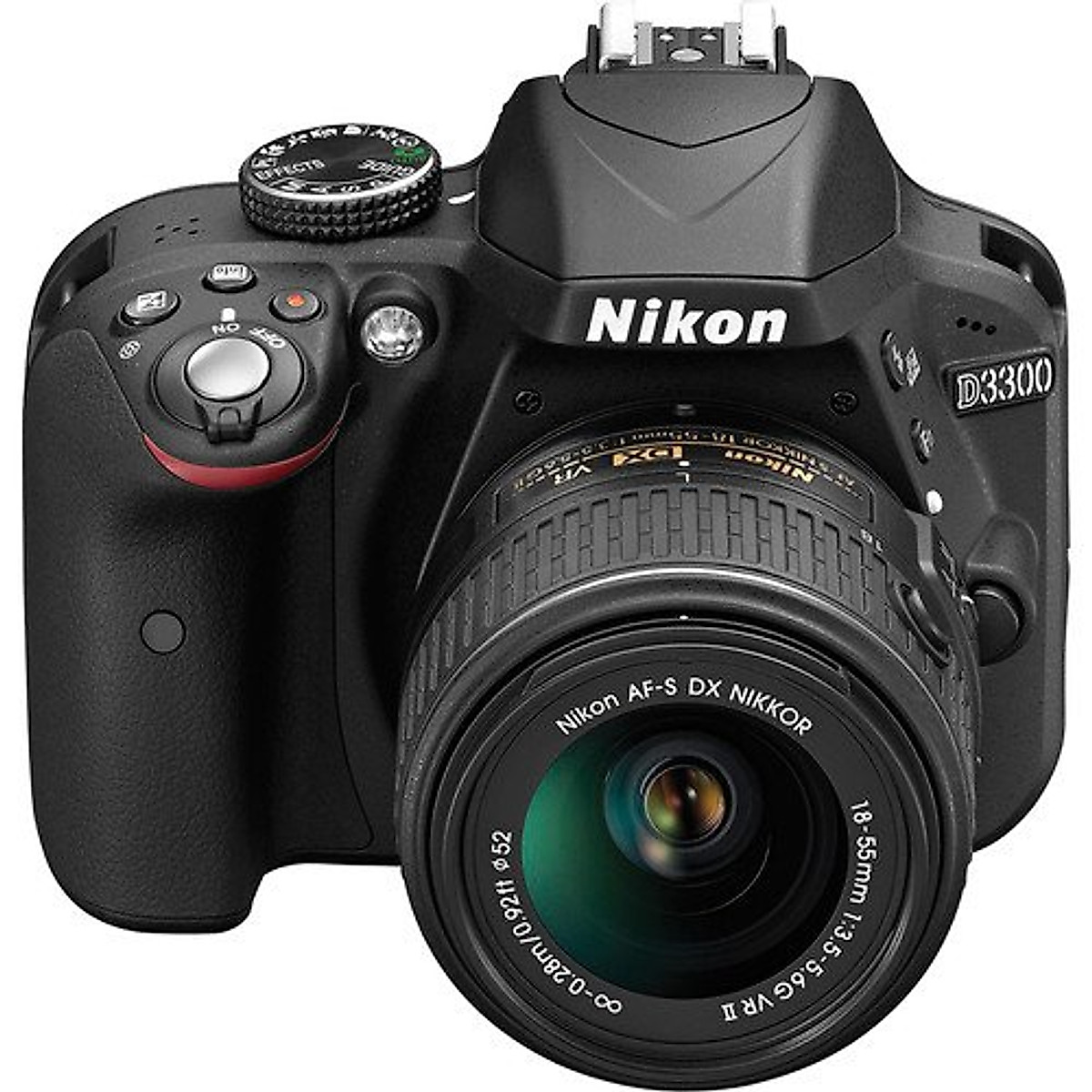 Nikon D3300 DX-format DSLR Kit w/ 18-55mm DX VR II & 55-200mm DX VR II Zoom Lenses and Case (Black)