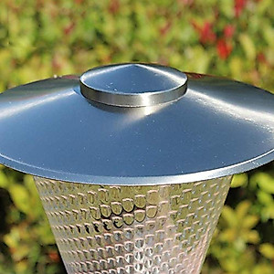ZZYJYALG Outdoor Waterproof Column Lamp Modern Minimalist Creative Stainless Steel Anti-Rust Lighting E27 Pillar Light Home Garden Corridor Wall Courtyard Decoration Post Lamp