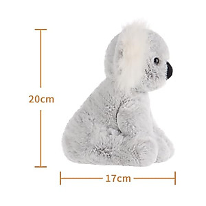 Apricot Lamb Toys Plush Gray Plush Koala Stuffed Animal Soft Cuddly Perfect for Child (Gray Plush Koala, 8 Inches)