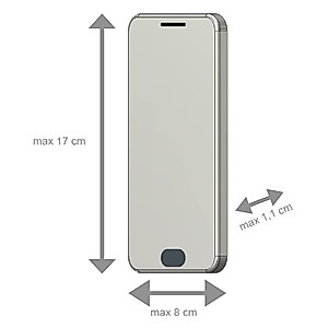 AQ Mobile Vertical Holster for Cell Phone, Size XXL (Inner Size: 6.7 x 3.15 x 0.43 in) Nylon, Belt Loop