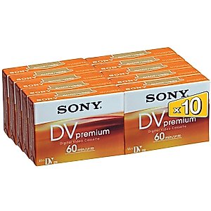 Sony DVC60PRL Mini DV Tape 60min Premium Data Cartridge 10 Packs