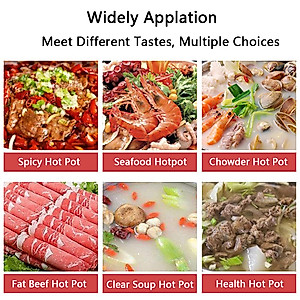 Mini Copper Hot Pot Stainless Steel Shabu Shabu Pot Cooker Alcohol Hotpot Cooking Pot Cookware Pan Single Chafing Dishes for Home Kitchen, Fuel Not Included,Bronze