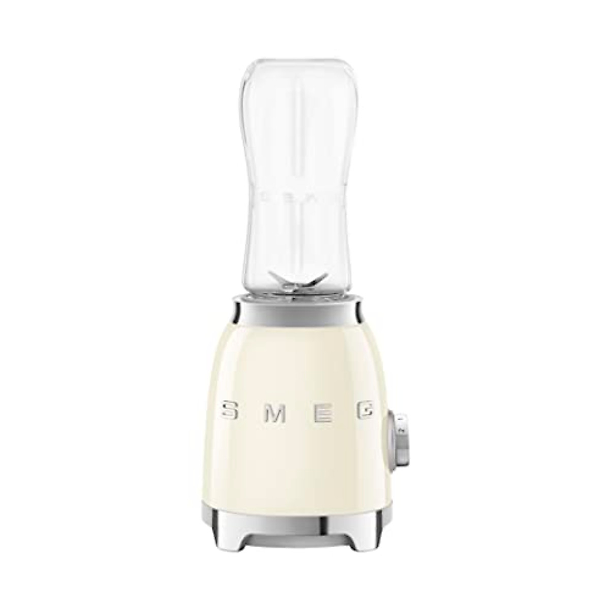 SMEG Retro Personal Blender with 2 Bottles PBF01CRUS, Cream, Medium