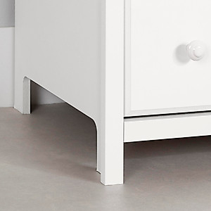 South Shore Cotton Candy 3-Drawer Dresser with Baskets, Pure White