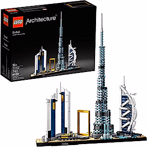 LEGO Architecture Skylines: Dubai 21052 Building Kit, Collectible Architecture Building Set for Adults (740 Pieces)