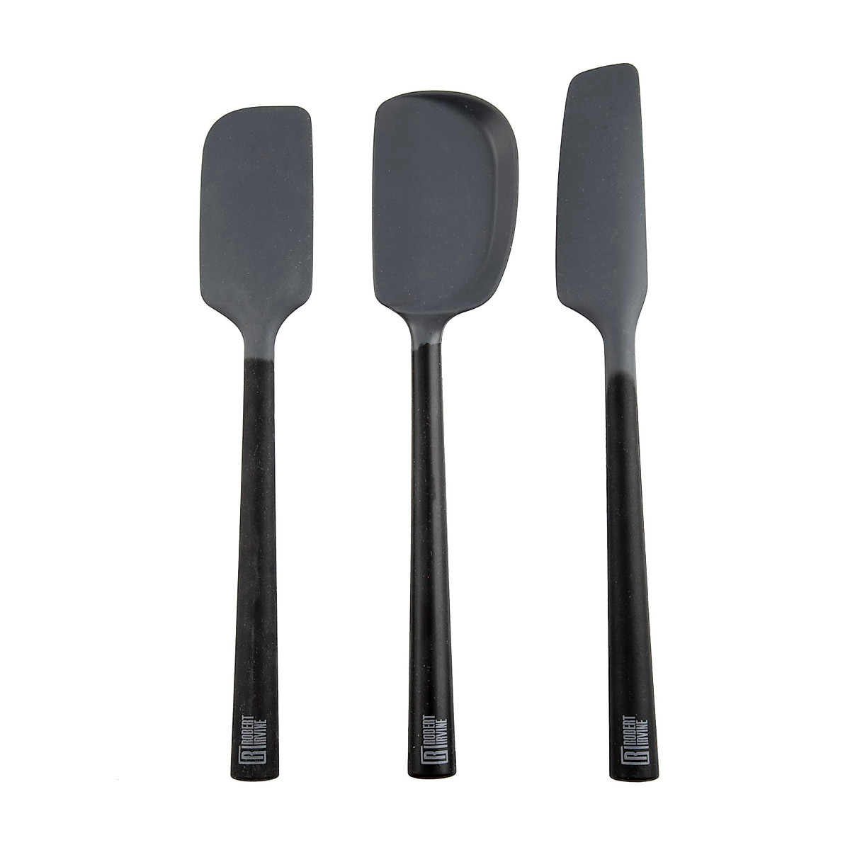 Cambridge Robert Irvine 3 Piece Silicone Utensils Set, Black, 3 Count, No Color