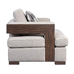 Acme Furniture Niamey Sofas, Fabric and Cherry