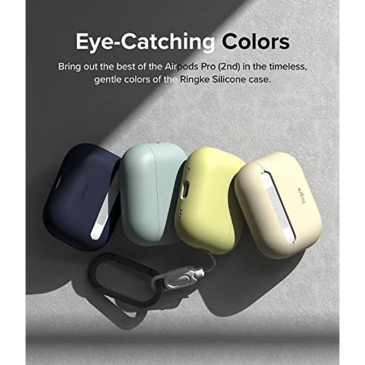 Ringke Silicone Case Compatible with AirPods Pro 2 Case, Slim Lightweight Cover Designed for AirPods Pro 2nd Generation Case - Seafoam