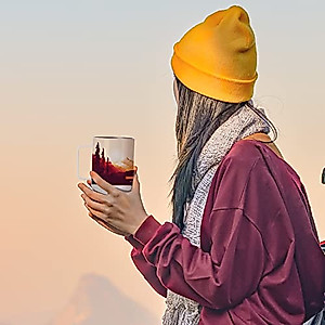 PYD Life Sublimation Tumblers Blanks 18 OZ White Coffee Travel Car Stainless Steel Kids Tumbler with Leakproof Lid and Handle, Sublimation Mugs for Cricut Mug Press and Tumbler Heat Press Print 4 Pack