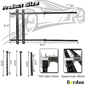 Dardoo Racing Simulator Cockpit Monitor Mount Fits for Logitech/Thrustmaster G923 G29 G920 Wheel Frame,Xbox One,PC,Excluding Steering Wheel,Shift Lever,Pedals,Seat and Racing Frame