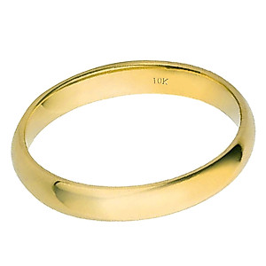 MauliJewels MAULI JEWELS Mens's & Women's 10K Solid Yellow Gold 4MM Wedding Band Rings In Ring Size 10