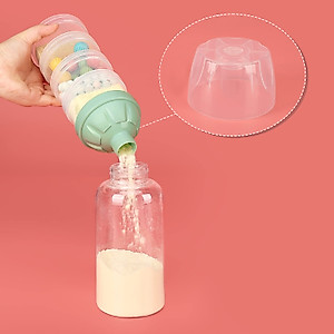 Accmor Baby Milk Powder Formula Dispenser, 4 Layers Stackable Formula Container for Travel, Non-Spill Snacks Formula Storage Container On The Go, BPA Free