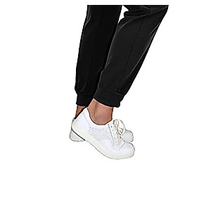JDM Uniforms Women's 5 Pocket Jogger Scrub Pant Medical Nursing Black-Large