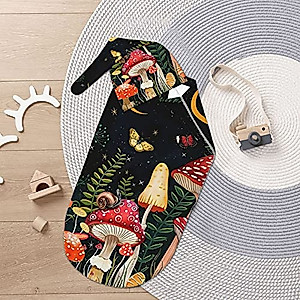 Mushroom Baby Swaddle Blanket Newborn Baby Stuff Soft Sleep Sacks Receiving Blankets with Hat for Boy Girl Infants Gifts