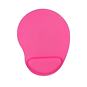 aoozleny Ergonomic Mouse Pad with Wrist Support Gel Mouse Pad with Wrist Rest, Portable Comfortable Mousepad for Computer & Laptop & Office (Rosered)