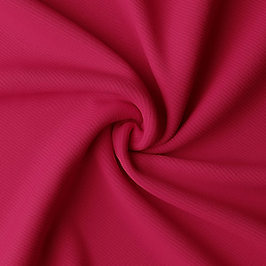 Rib Knit Fabric by The Yard Ribbed Jersey Stretchy Soft Polyester Stretch Fabric 1 Yard (Black, 2 Yards)