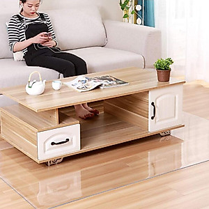 Clear PVC Desk Chair Mat Clear Rug Runners for Hallways,Carpet Protector for Hardwood Floors,Transparent Office Home Floor Protector mat Chairmats Non-Slip, wear-Resistant, 1mm Thick,75/95/115/135/155