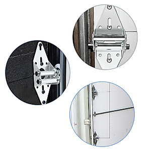 AKOLAFE Tune Up Kit for 16 x 7' or 18 x 7' Garage Door, Includes 10pcs Garage Door Rollers, 9pcs Garage Door Hinges, 2pcs Garage Door Bracket, 1pcs Garage Door Cable, 54pcs Garage Door Screws