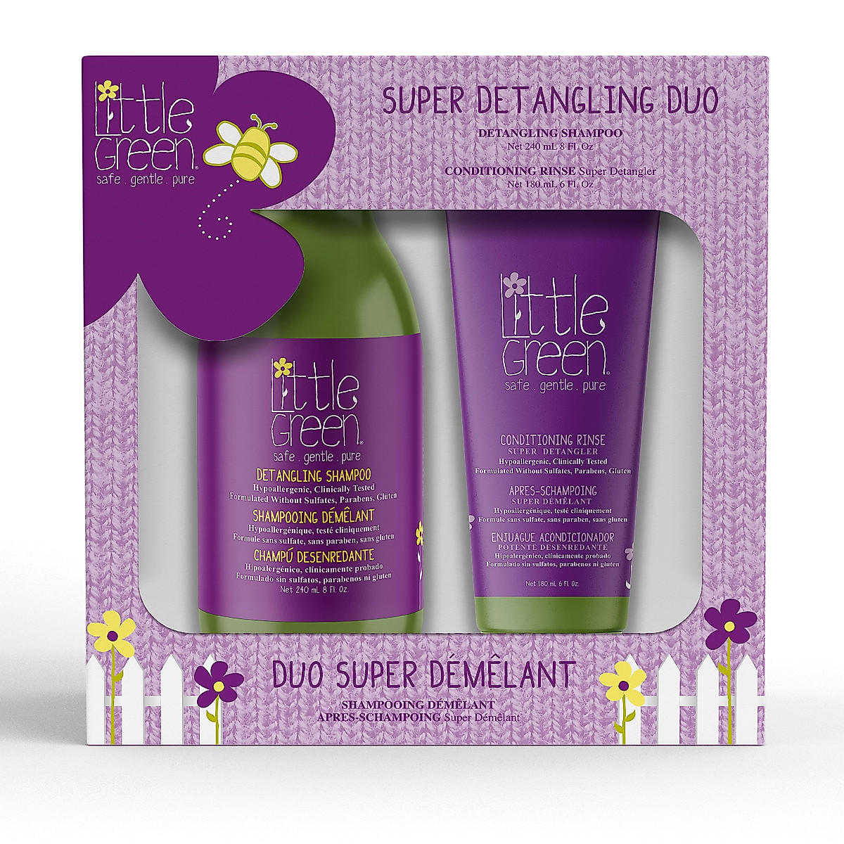 Little Green Kids Super Detangling Duo Kit