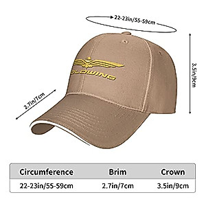 Goldwing Logo Hats Rock Unisex Baseball Cap Natural
