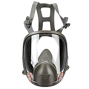 3M Full Facepiece Reusable Respirator 6700, NIOSH, Large Lens, ANSI High Impact Eye Protection, Silicone Face Seal, Four-Point Harness, Comfortable Fit, Painting, Dust, Chemicals, Small