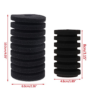 7haofang Aquarium Filter Sponge for QS Filter Fish Tank Air Pump Biochemical Replacement
