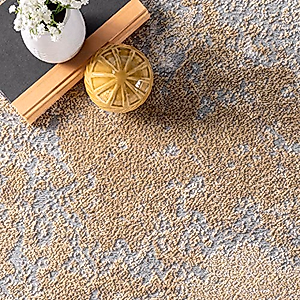 nuLOOM Cyn Abstract Runner Rug, 2' 8" x 8', Gold